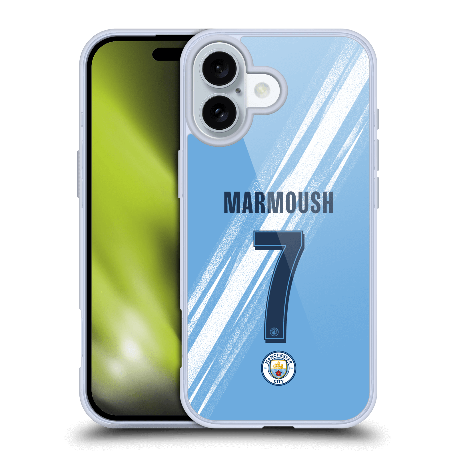 Manchester City 2025/26 Home Kit Marmoush 7 IPhone 16 Case | Official ...