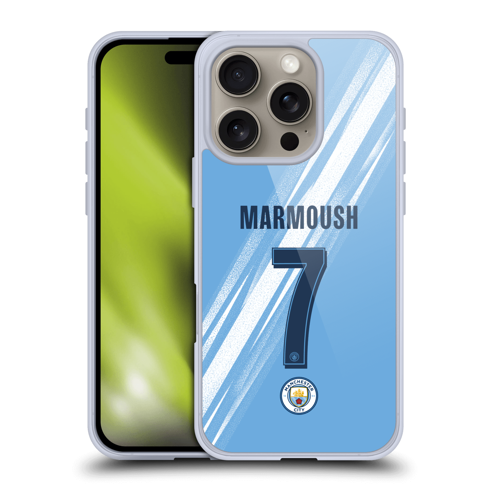 Manchester City 2025/26 Home Kit Marmoush 7 IPhone 16 Pro Case ...